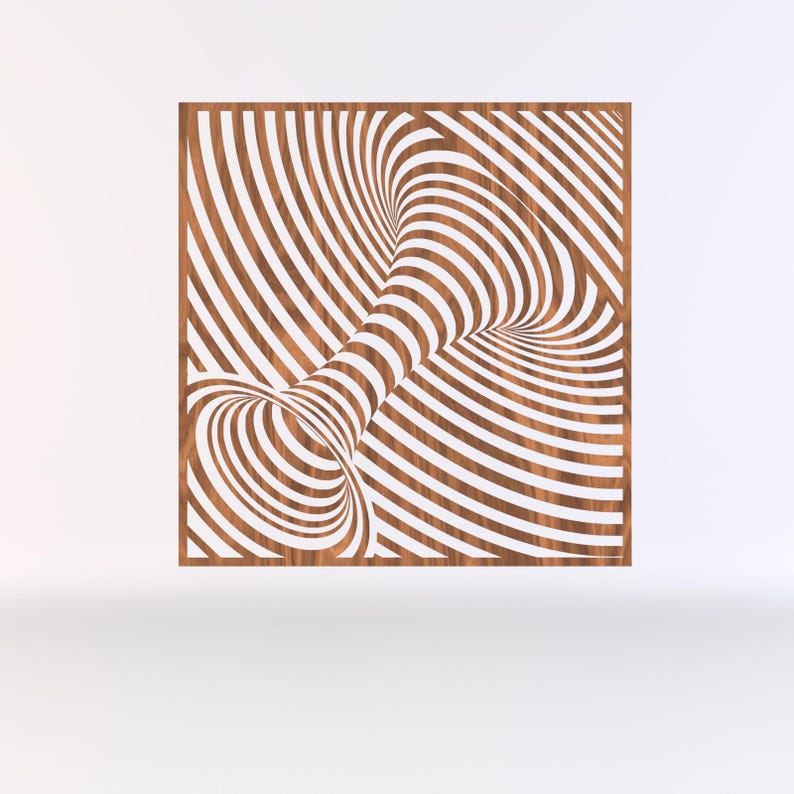 Optical Illusion, Modern Art Files for CNC. Dxf, Svg, Eps,pdf,emf,png ...