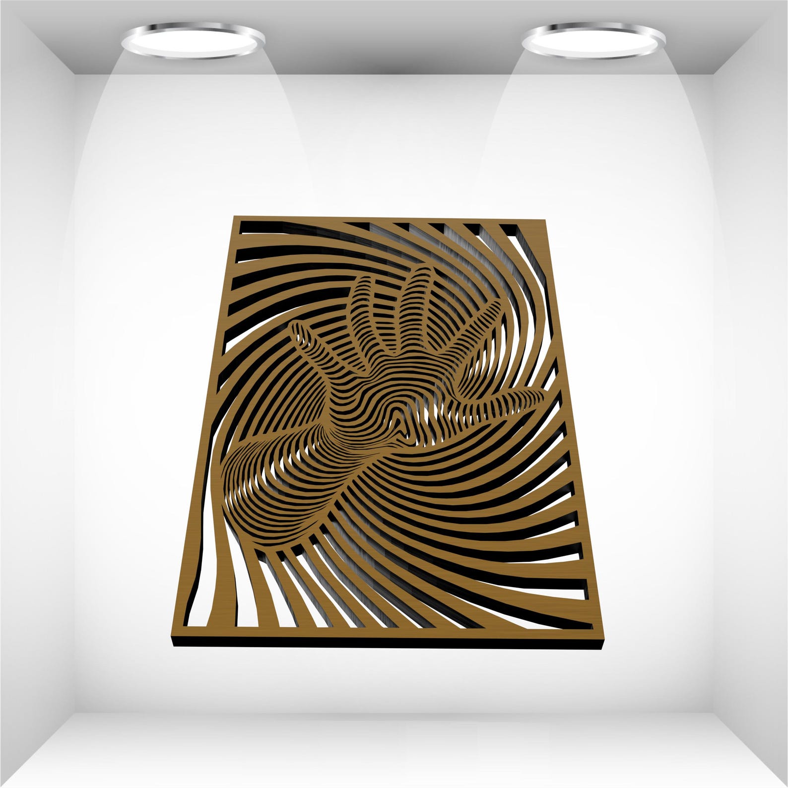 3D Hand Illusion Panel | CNC Layered Wall Art (digital Files) - Etsy