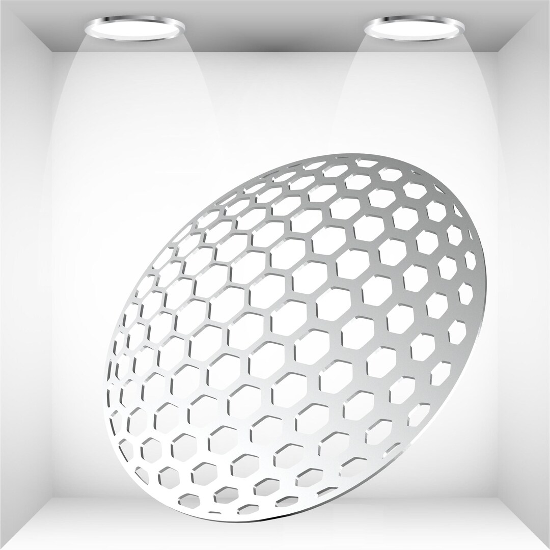 Hex Sphere Optical Illusion, Honeycomb 3D Design (SVG DXF STL) - Etsy