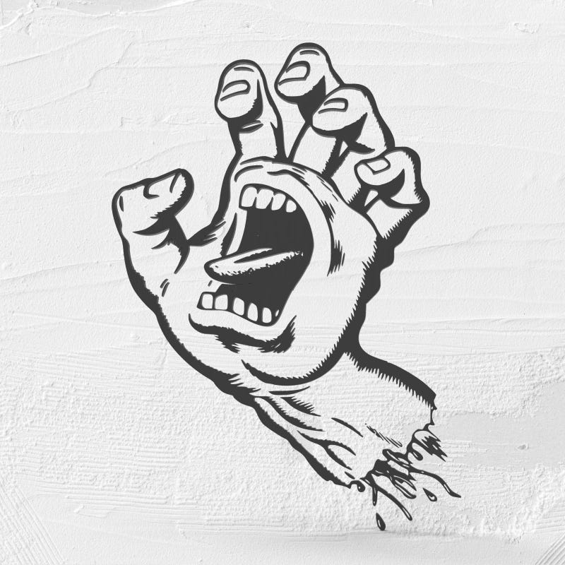 Screaming Hand - Etsy