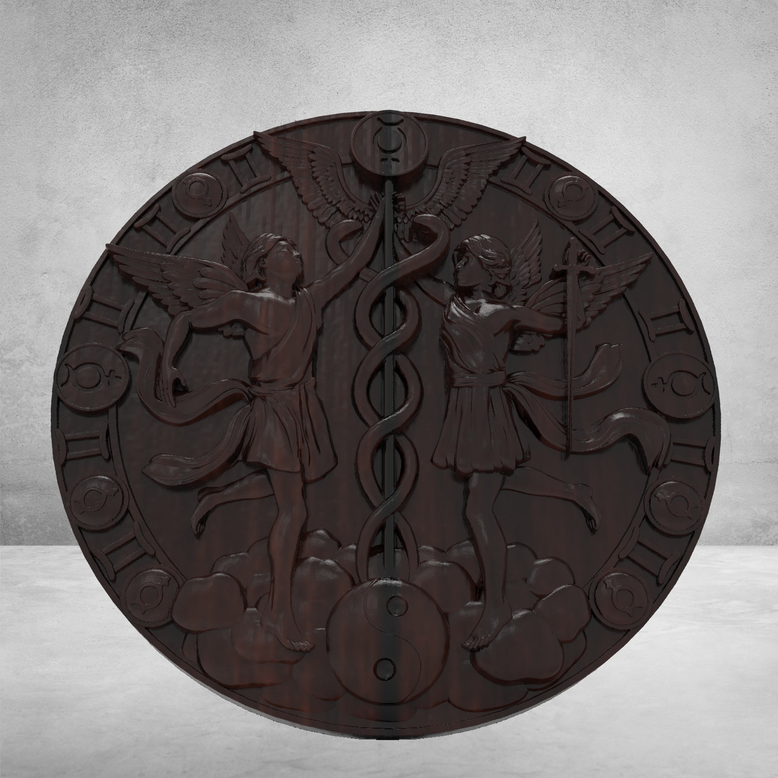 Stl Pano Zodiac Sign Gemini 3d Model For Miling Fnd 3d Print Stl For
