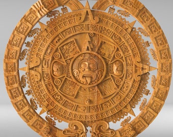 3D STL Model for CNC Mayan Calendar - Etsy UK