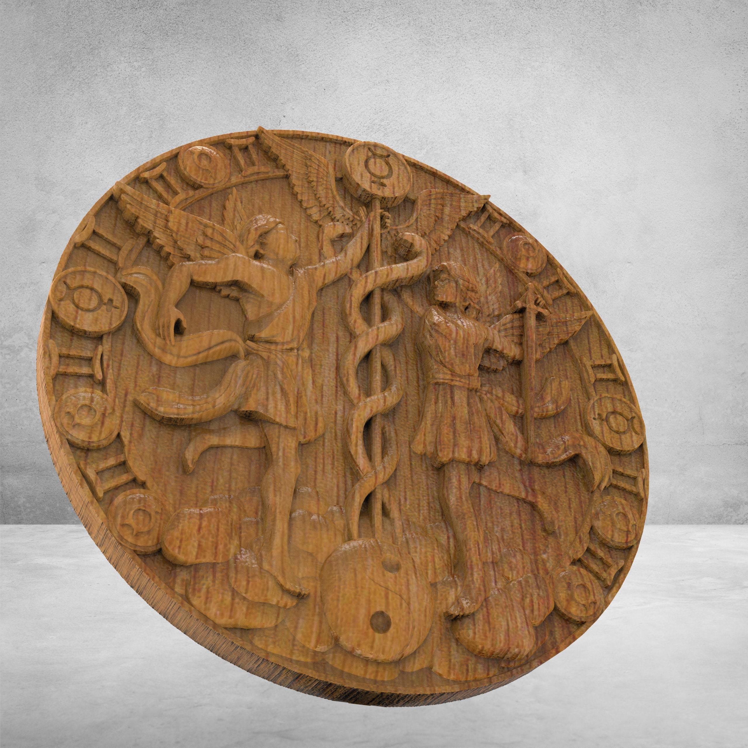 Stl Pano Zodiac Sign Gemini 3d Model For Miling Fnd 3d Print Stl For