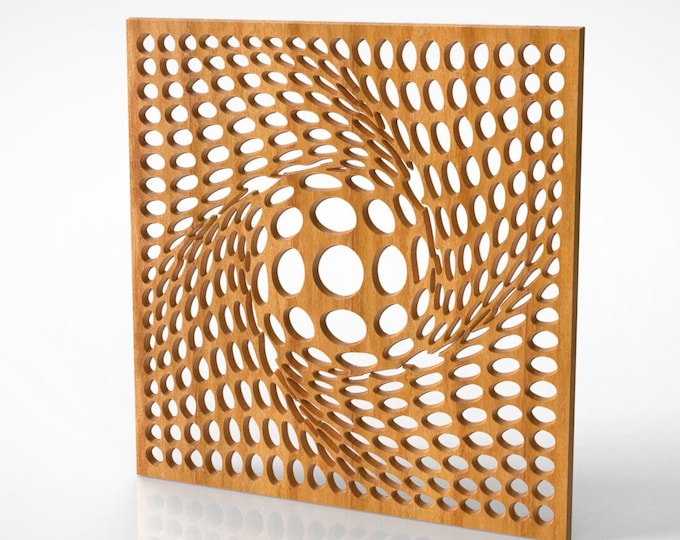 Optical Illusion, Modern Art 3D STL Model for CNC Router. Dxf, Svg, Eps ...