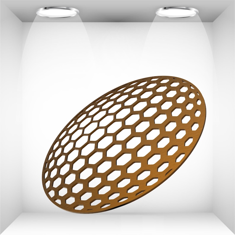 Hex Sphere Optical Illusion SVG, 3D Honeycomb Design (digital Download ...
