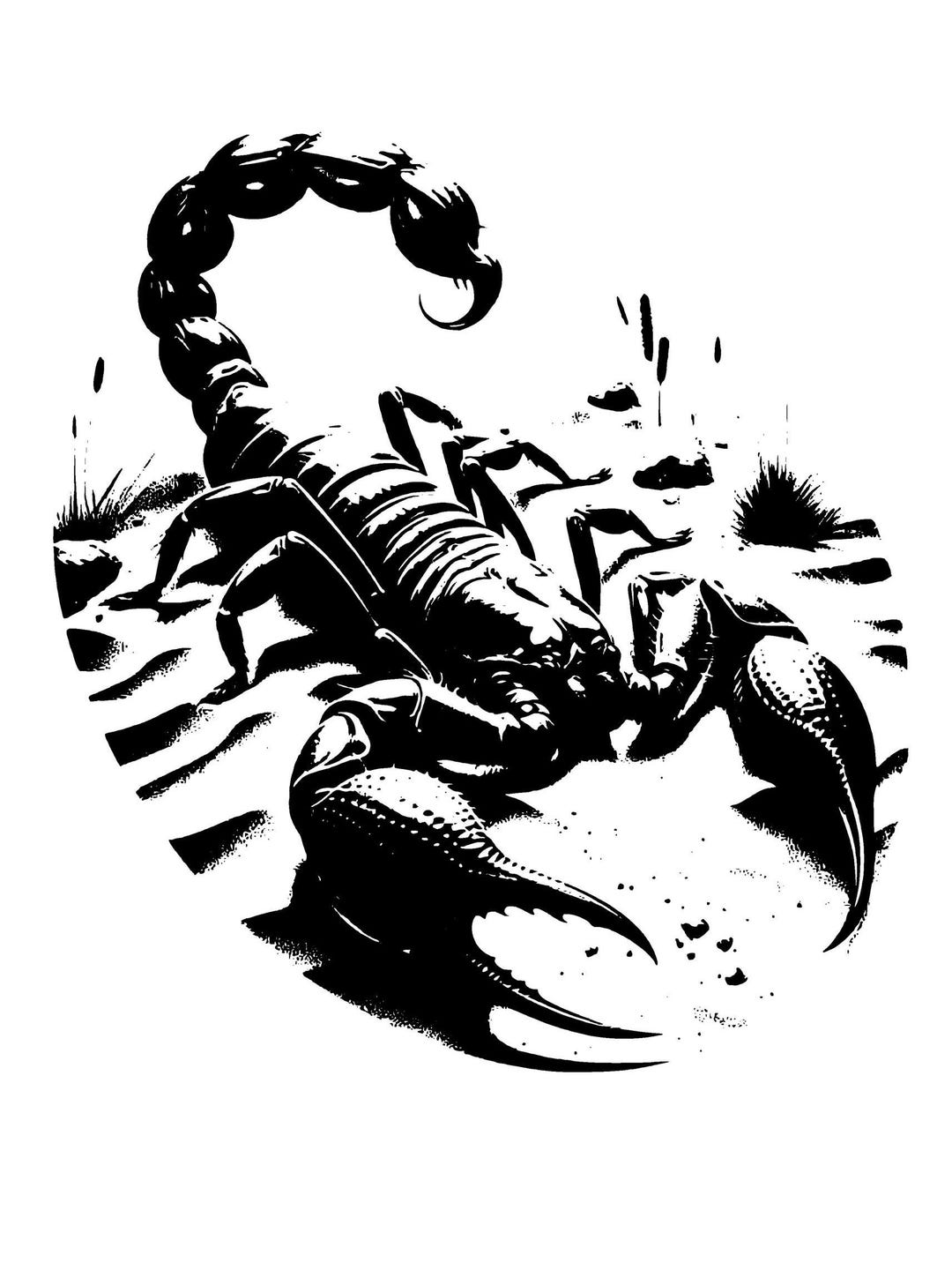 Scorpion Wall Panel Decor: Modern Art CNC Laser Cut File (digital ...
