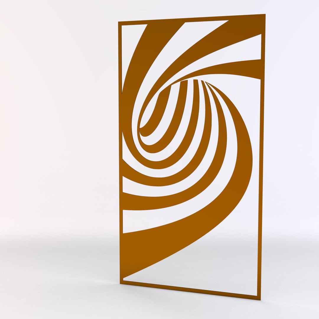 Wall Panel Decor "optical Illusion Spiral,helix " Modern Art Dxf,svg ...