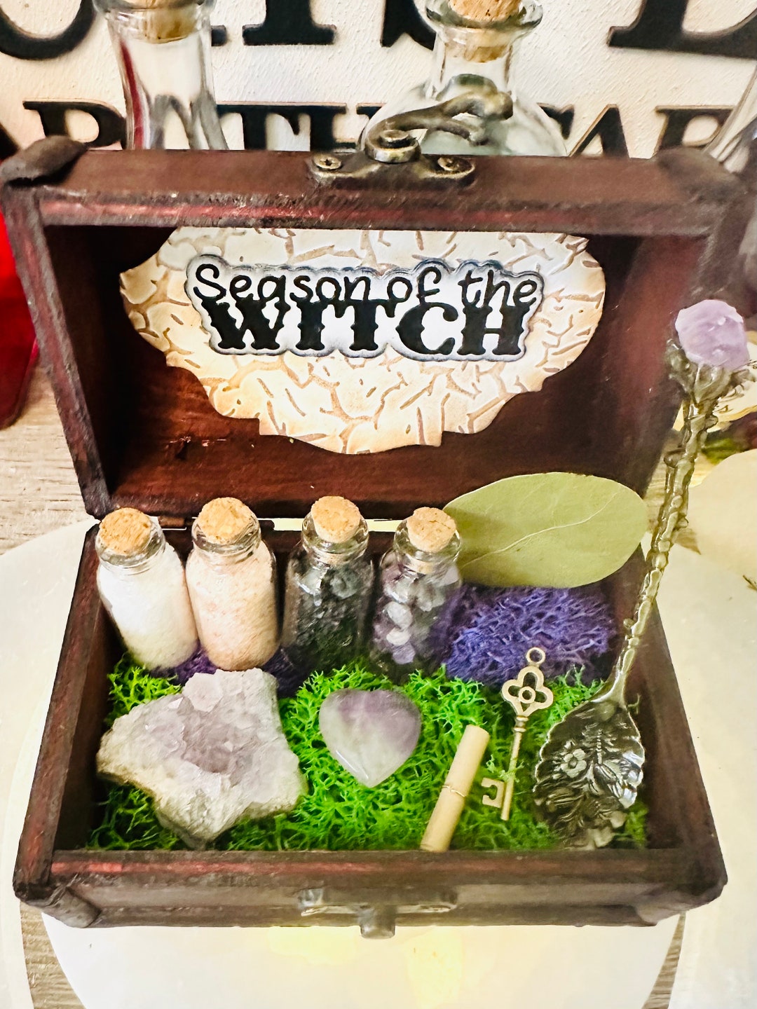 Witch's Beginning Treasure Chest- Amethyst Treasure Chest, Amethyst and ...