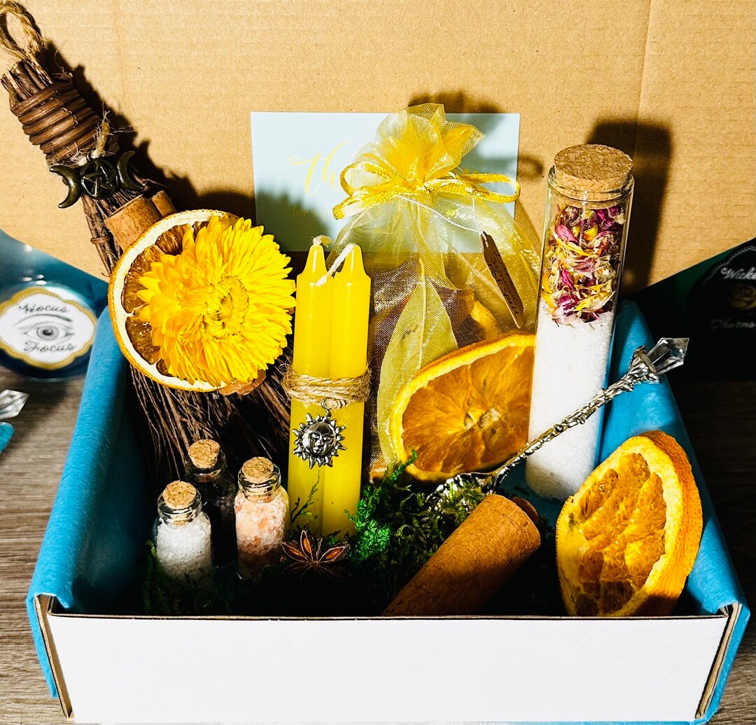 Litha Ritual Kit: Summer Equinox Spell Box With Candles & Besom - Etsy