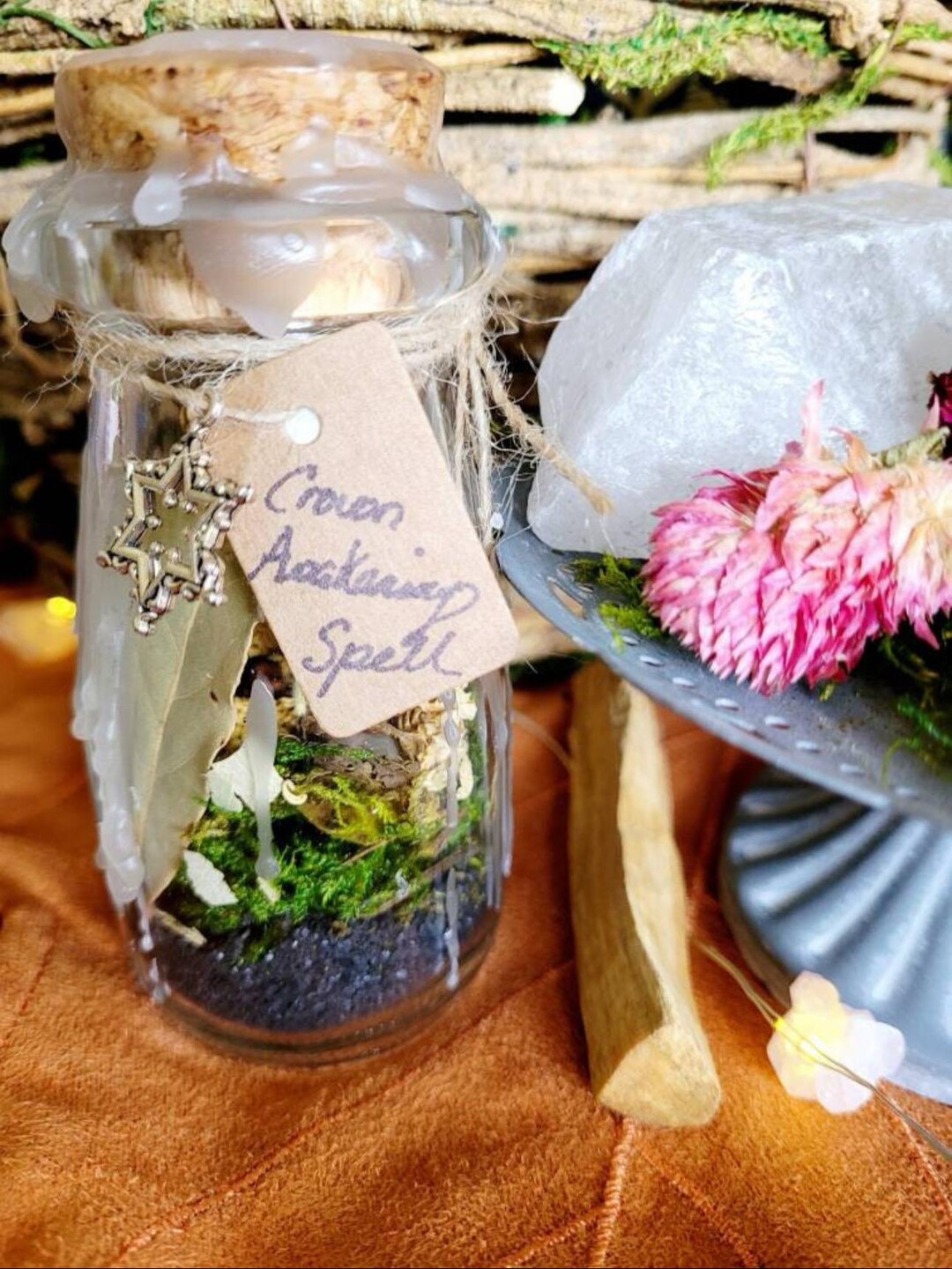 Crown Awakening Spell Jar, Magical Spell, Wiccan Spell Jar - Etsy