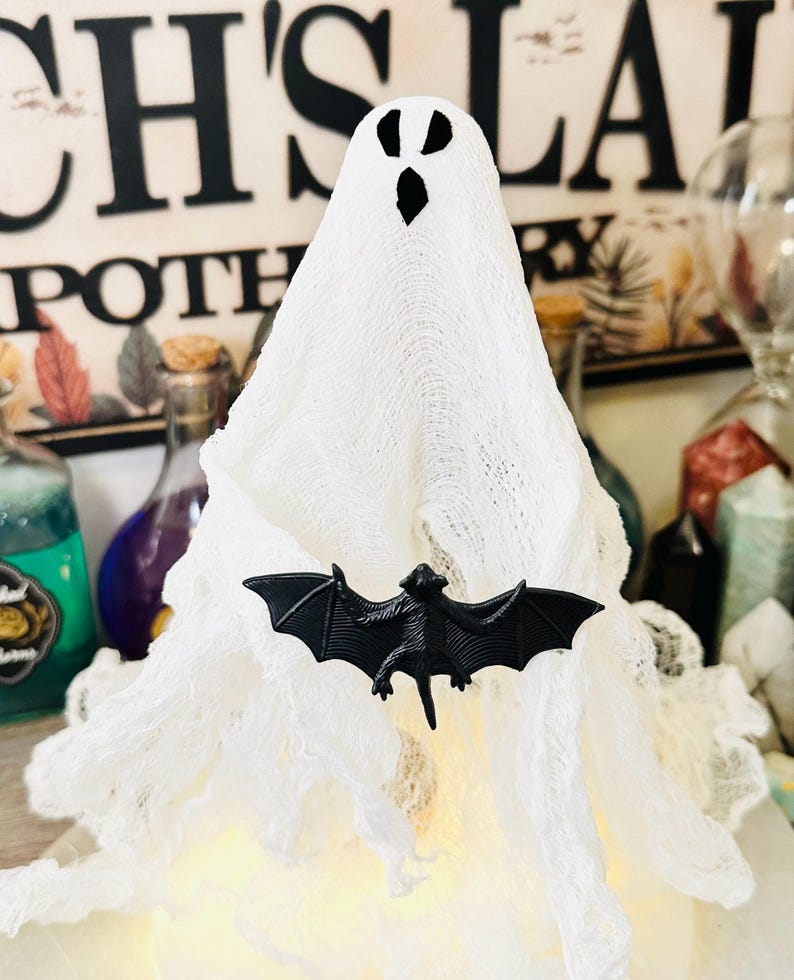 Cheesecloth Ghost Bat: Spooky Halloween Decoration - Etsy