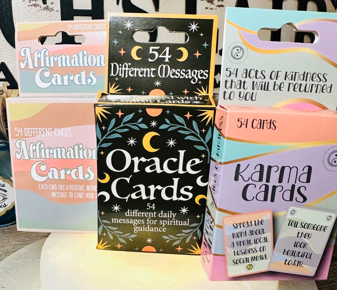 Affirmation Oracle Karma Cards, Affirmation Cards,oracle Cards, Karma ...