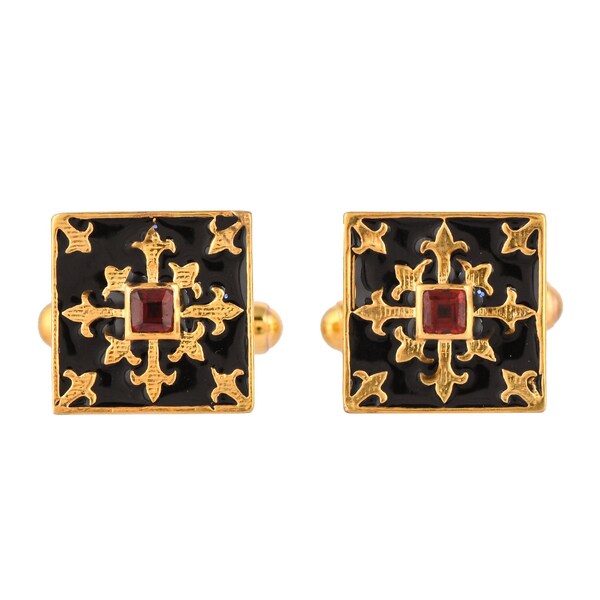 Ruby Cufflinks - Etsy