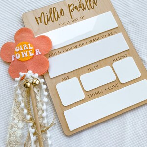 First Day of School Sign | Custom School Photo Prop | Back to School ...