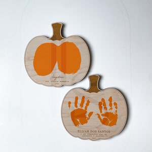 Pumpkin Handprint Art | Fall Baby Art | Baby Halloween Crafts | My ...
