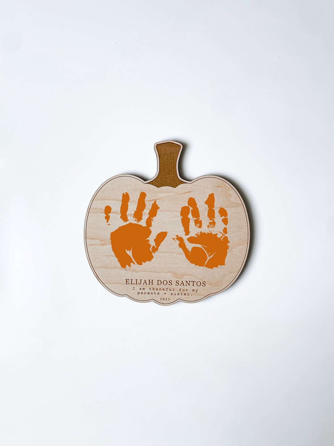 Pumpkin Handprint Art | Fall Baby Art | Baby Halloween Crafts | My ...