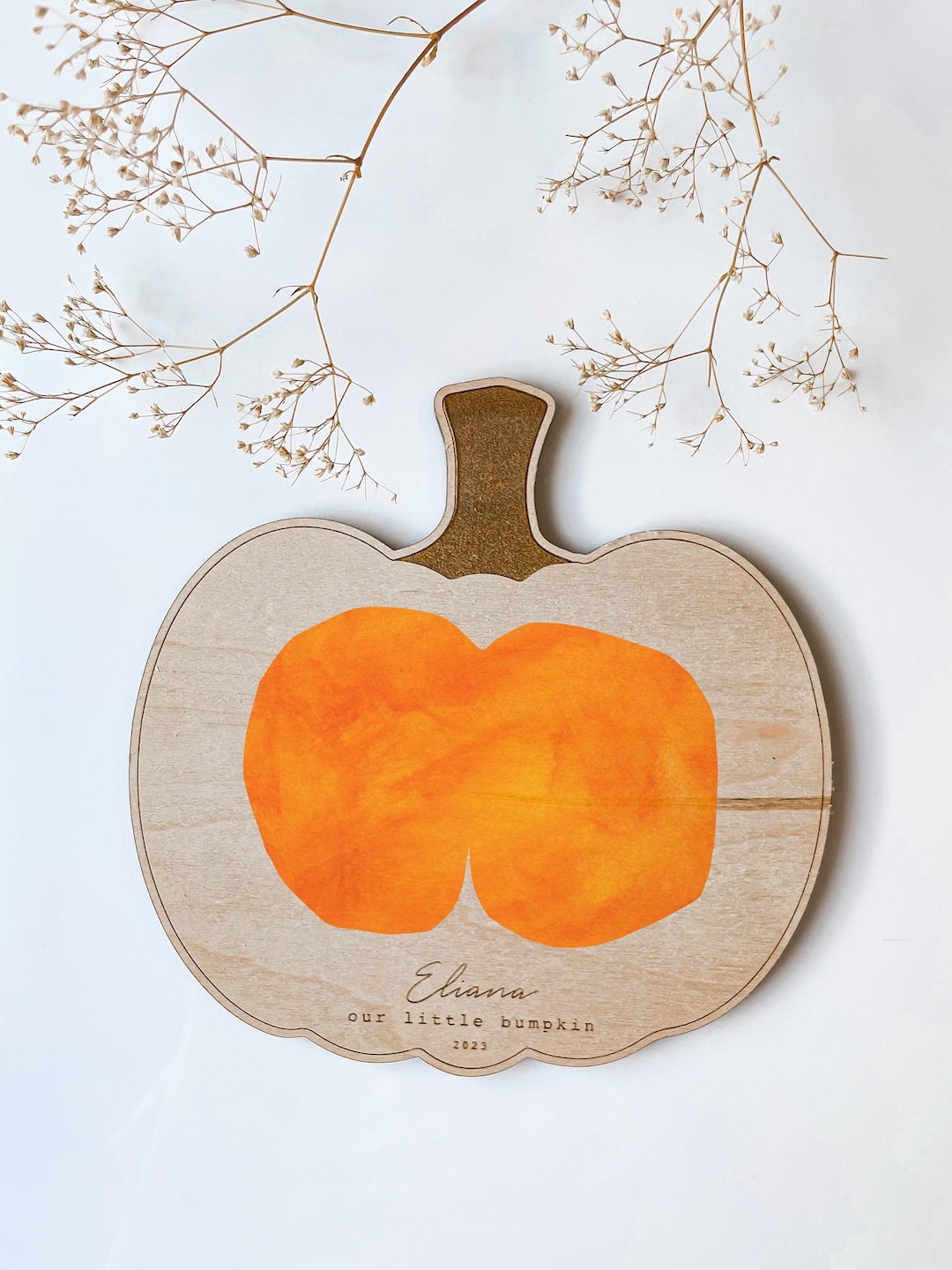 Our Little Bumpkin Sign | DIY Baby Bum Pumpkin Art | Fall Baby Art ...