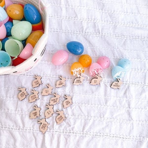 Easter Egg Hunt Tokens | Wood Easter Tokens | Set of 12 | Kid’s Easter ...