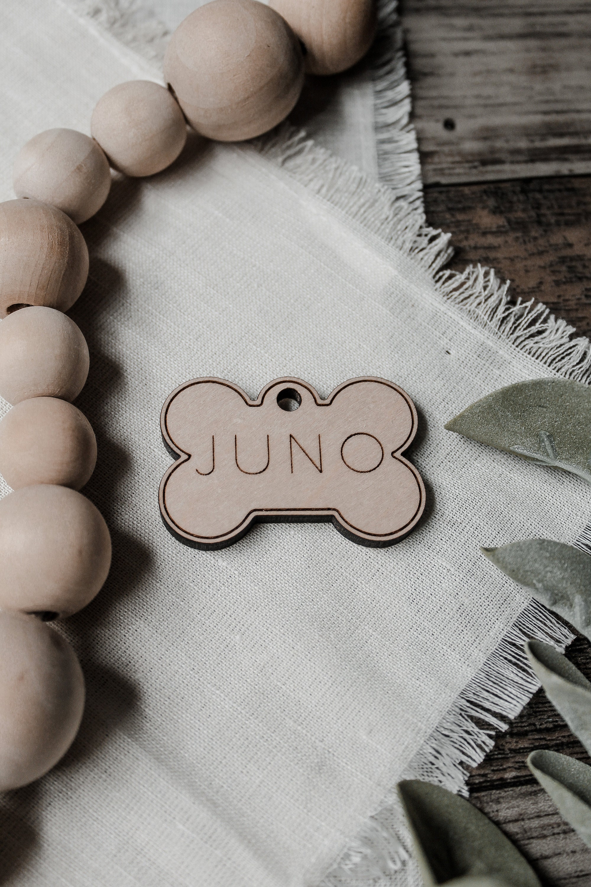 Personalized Wooden Dog Name Tags Gift For New Dog Owner | Etsy