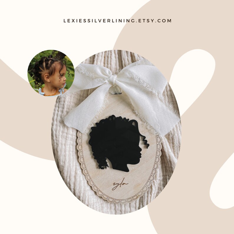 Custom Profile Silhouette Portrait Kids Side Profile - Etsy