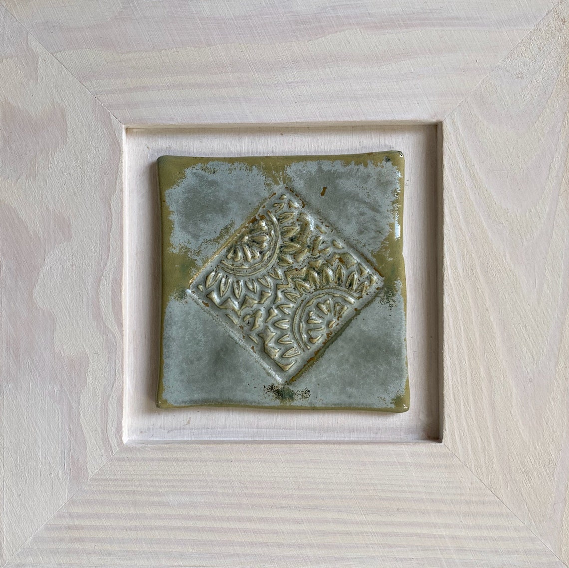 Porcelain Tile beautiful Unique Porcelain Tile Framed Very - Etsy