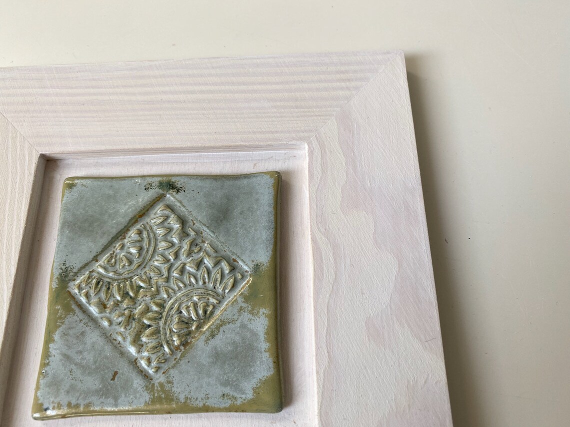 Porcelain Tile beautiful Unique Porcelain Tile Framed Very - Etsy