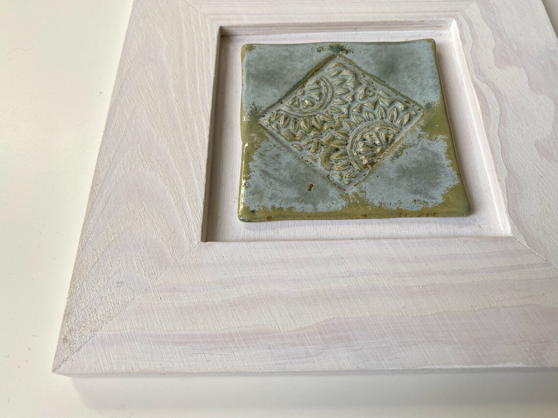 Porcelain Tile beautiful Unique Porcelain Tile Framed Very - Etsy