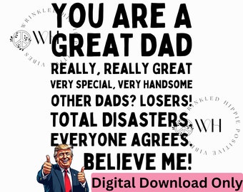 Funny Trump Dad PNG, Best Dad Gift (digital Download) - Etsy