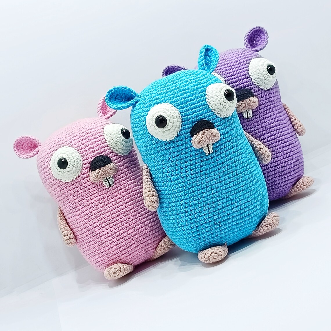 Golang Gopher Crochet Gopher Go Plush Toy Gopher Amigurumi Cute Coder ...