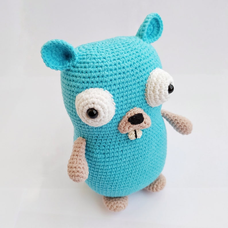 Gopher Go Plush Toy Golang Gopher Crochet Gopher Amigurumi Cute Coder ...