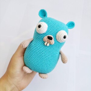 Gopher Go Plush Toy Golang Gopher Crochet Gopher Amigurumi Cute Coder Gift - Etsy