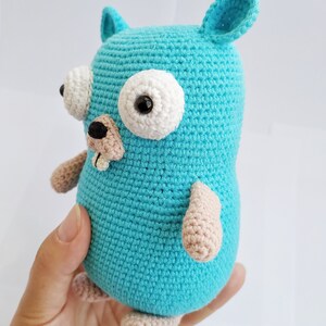 Gopher Go Plush Toy Golang Gopher Crochet Gopher Amigurumi Cute Coder Gift - Etsy