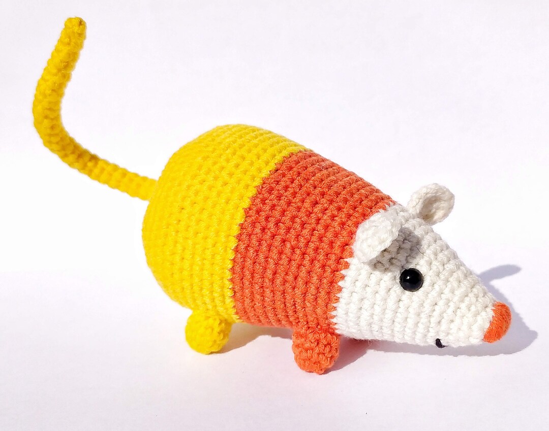 Candy Corn Rat Adventure Time Plush Toy Handmade Crochet - Etsy