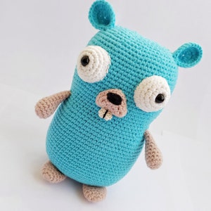 Gopher Go Plush Toy Golang Gopher Crochet Gopher Amigurumi Cute Coder Gift - Etsy