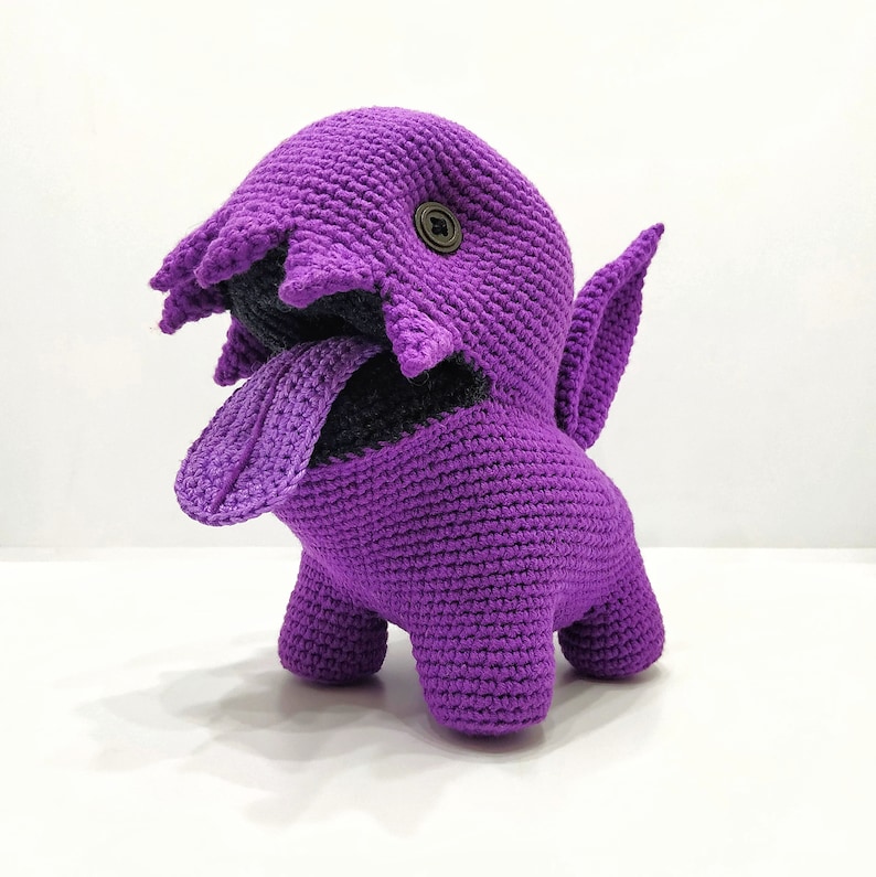 Crochet Zerg From Carbot Plush: Handmade Sci-fi Monster Toy, Cosmic ...