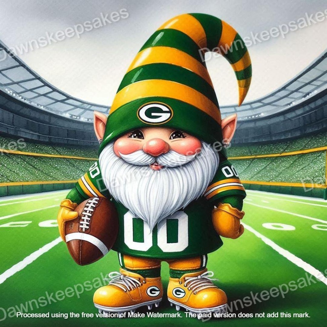 Green Bay Packers Gnome Cross Stitch Pattern: Football Fan Gift (PDF ...