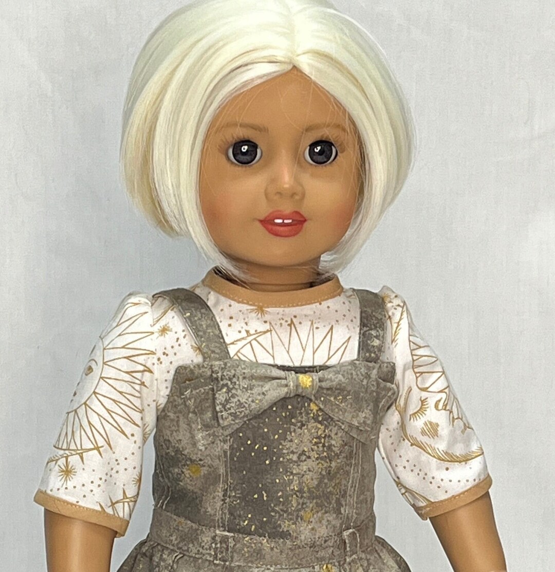 Grey Gold Spatter Print Skirted Overalls With Celestial - Etsy