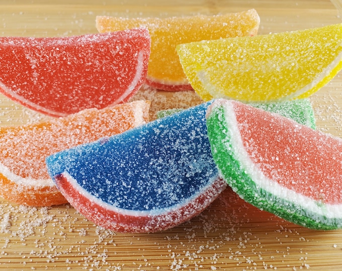 Assorted Premium Fresh Jelly Fruit Slices 4 Ounces - Etsy