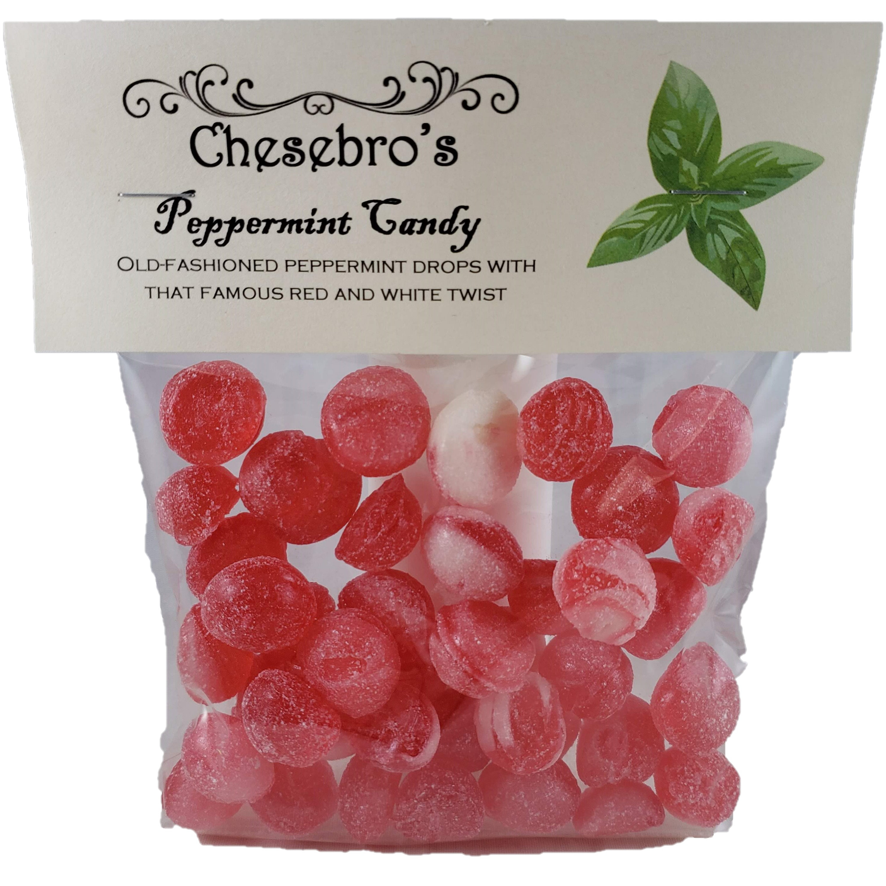 Peppermint Hard Candy Drops 4.5 Ounces | Etsy