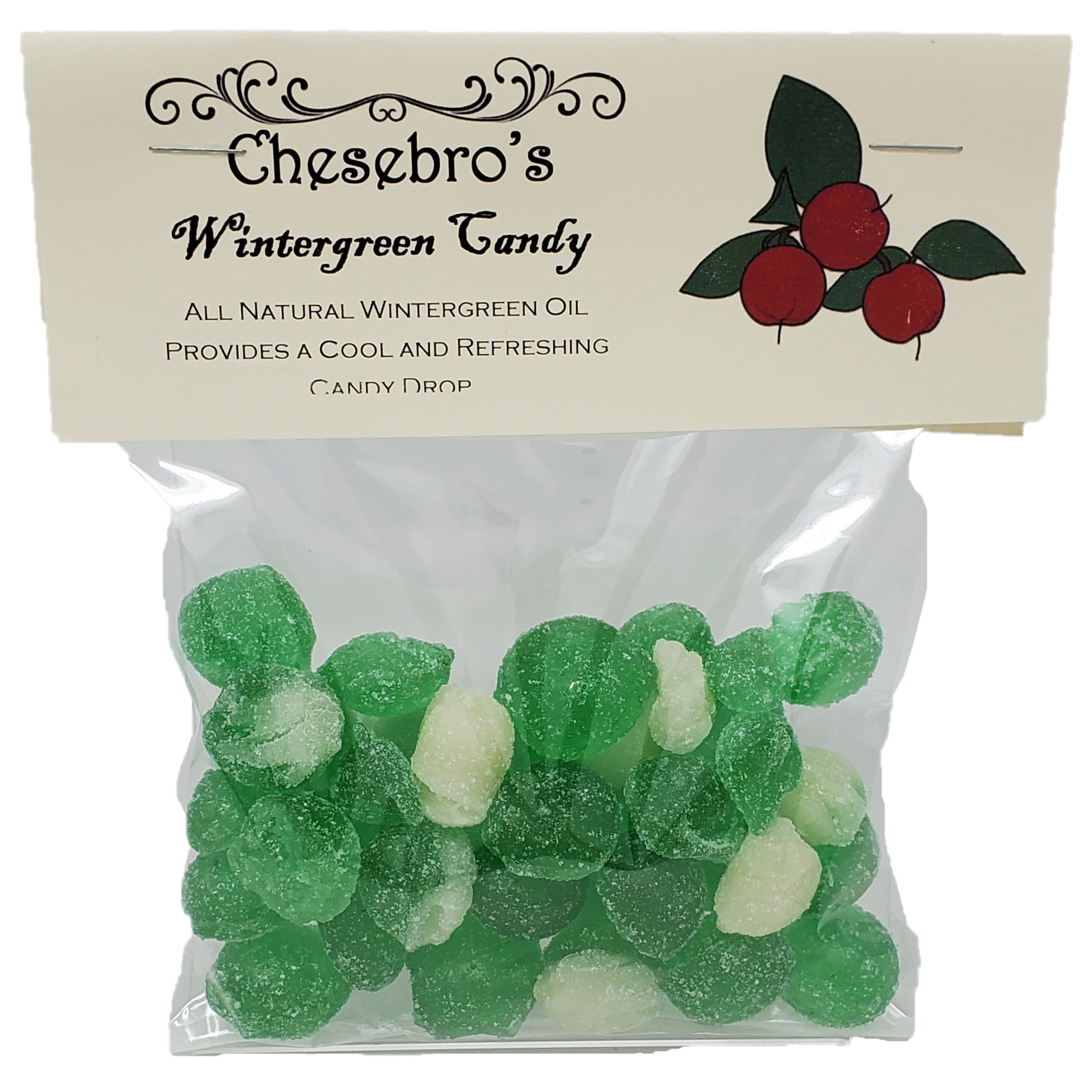 Wintergreen Hard Candy Drops 4.5 Ounces - Etsy