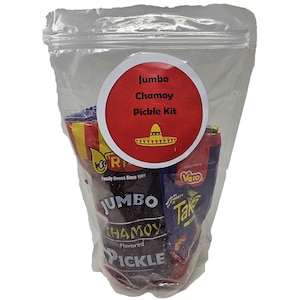 Jumbo Chamoy Pickle Kit as Seen on Tiktok 1.25 Pounds of Yummy Treats ...
