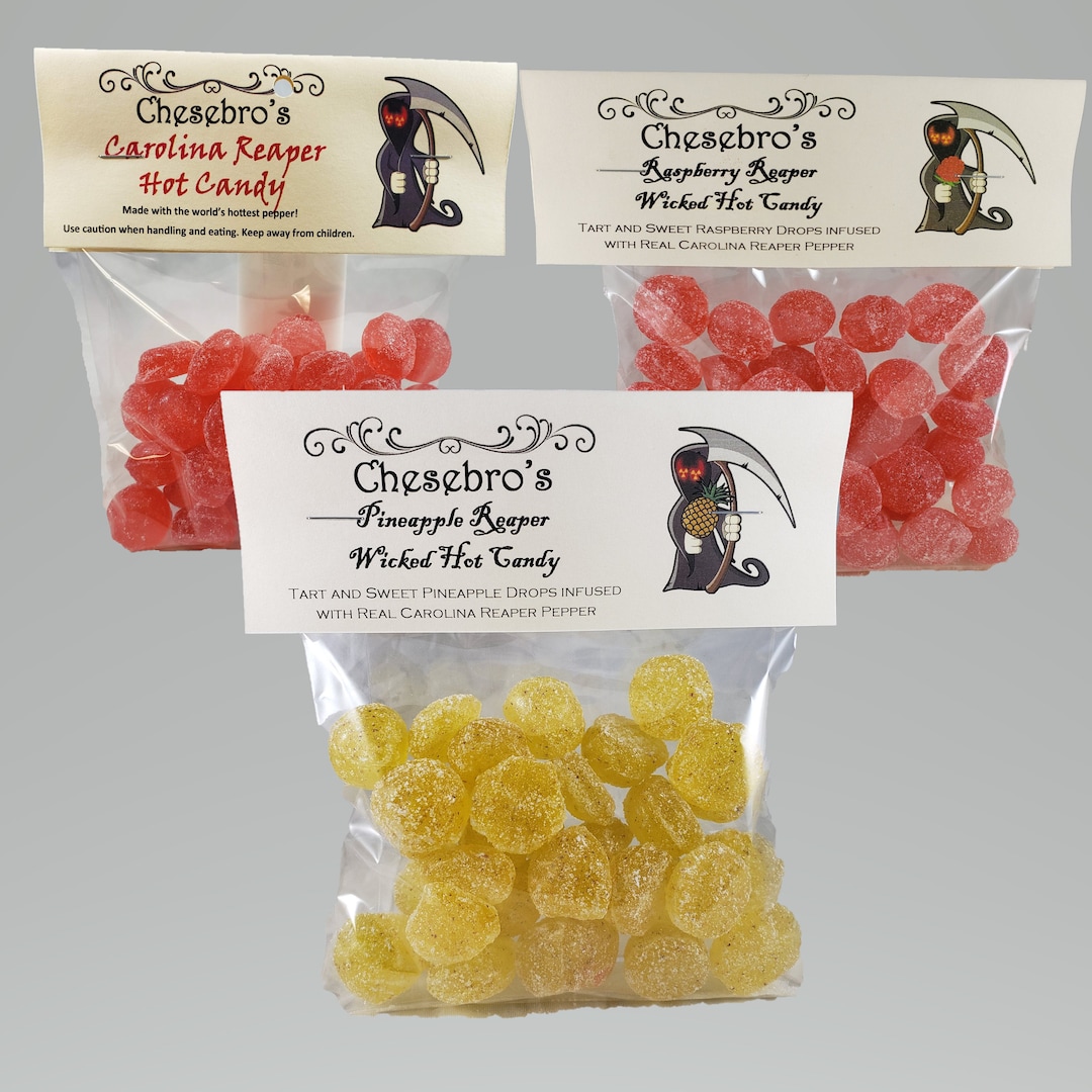 Wicked Hot Hard Candy Drops Collection Cinnamon Pineapple Raspberry ...