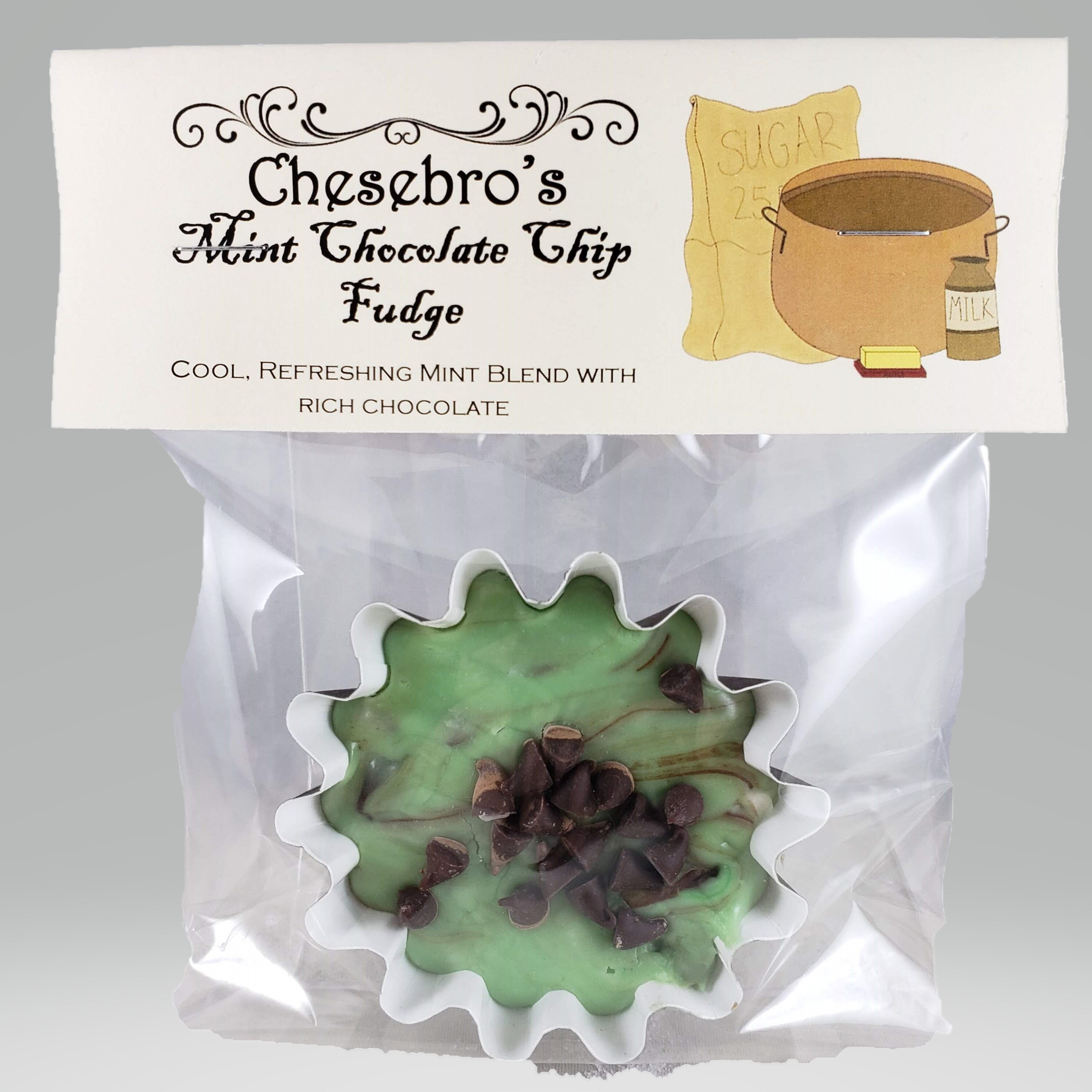 Mint Chocolate Chip Fudge Cup - 2.25 Ounces - Etsy