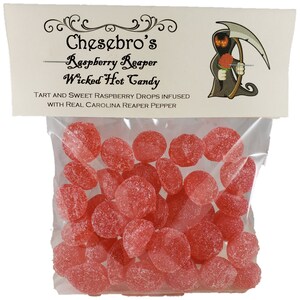 Raspberry Reaper Hot Hard Candy Drops 4.5 Ounces - Etsy