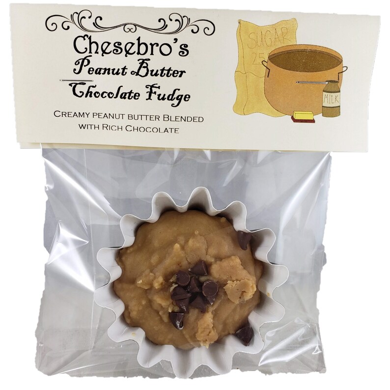 Peanut Butter Chocolate Fudge Cup - 2.25 Ounces - Etsy