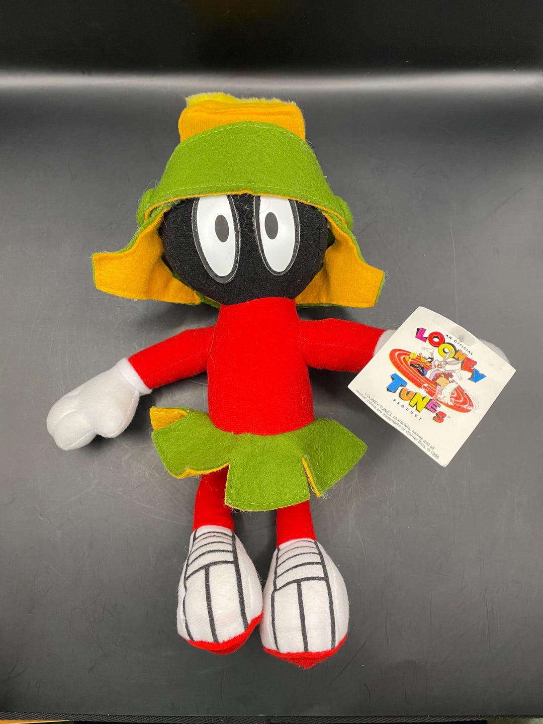 1995 Marvin the Martian Plush Toy Stuffed Ace Looney Tunes Warner Bros ...