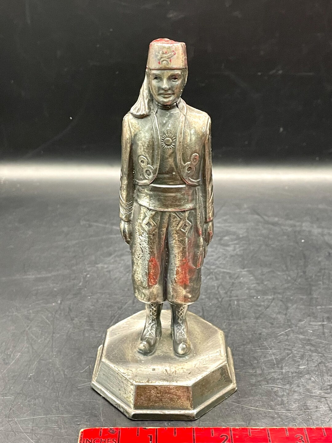 Vintage 5 1/4" Shriners Heavy Metal Statue Figurine Figure Masonic ...