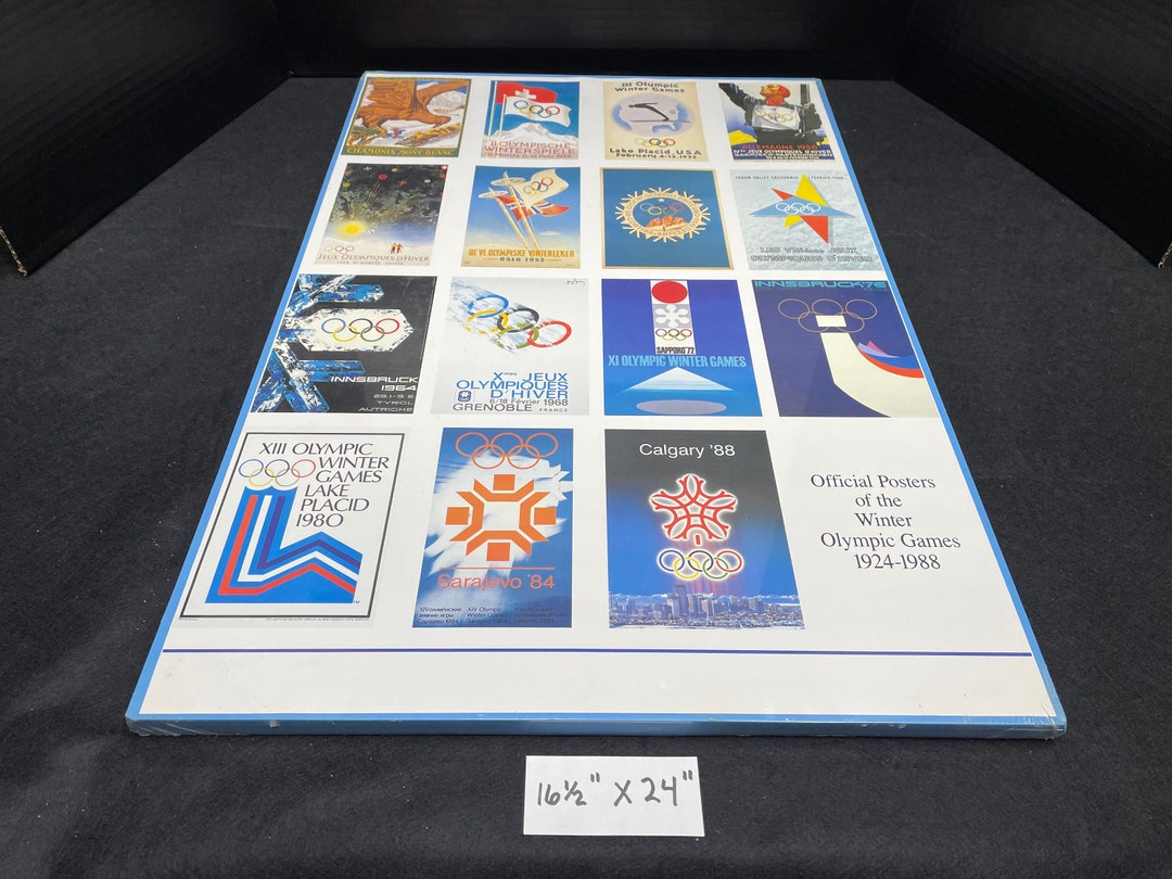 1924 to 1988 Framed Original Poster of Olympic Posters - Etsy