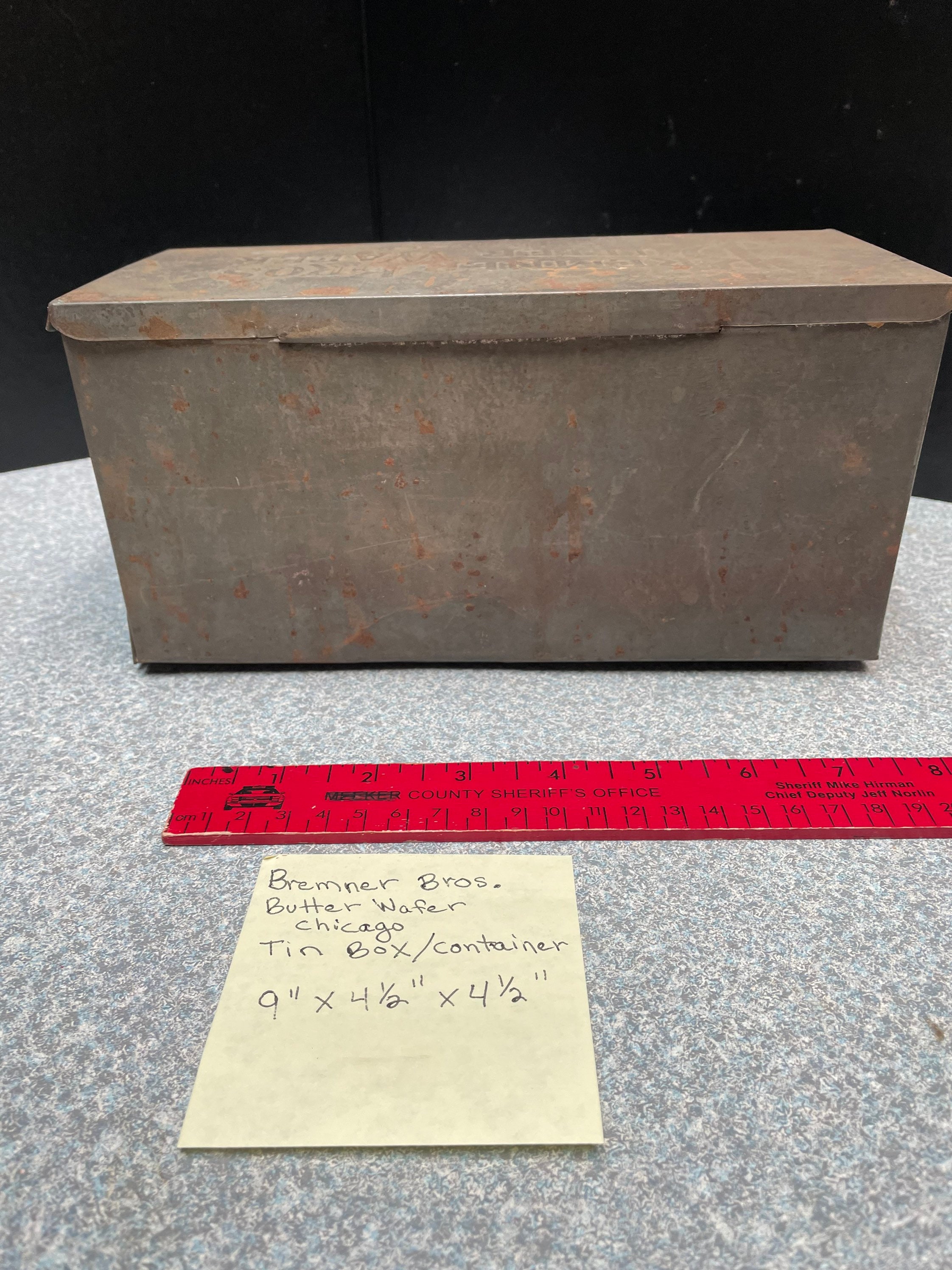 Vintage Bremner Brothers Butter Wafer Tin Container Chicago - Etsy