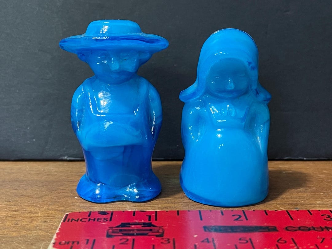 Boyd Art Glass Eli and Sarah Couple Capri Blue - Etsy